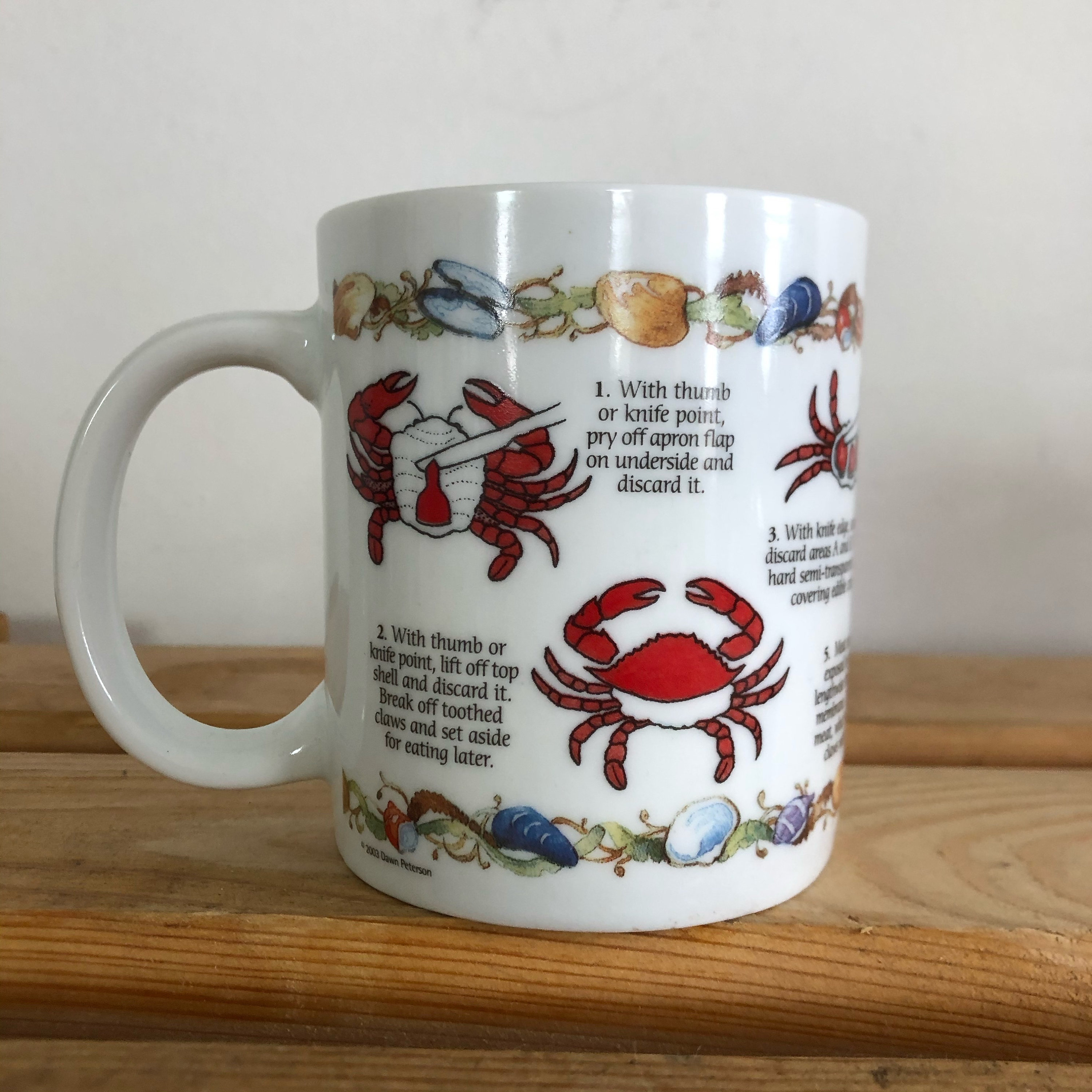 Vintage Crab Mug Sea Pirate Campground Souvenir - Etsy