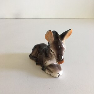 1960s Vintage Ceramic Donkey Figurine Charming Gift for Animal Lovers ...