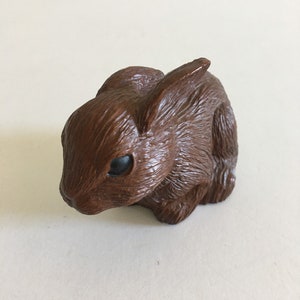 1980s Vintage Brown Bunny Easter Figurine - Charming Rabbit Decor - Etsy