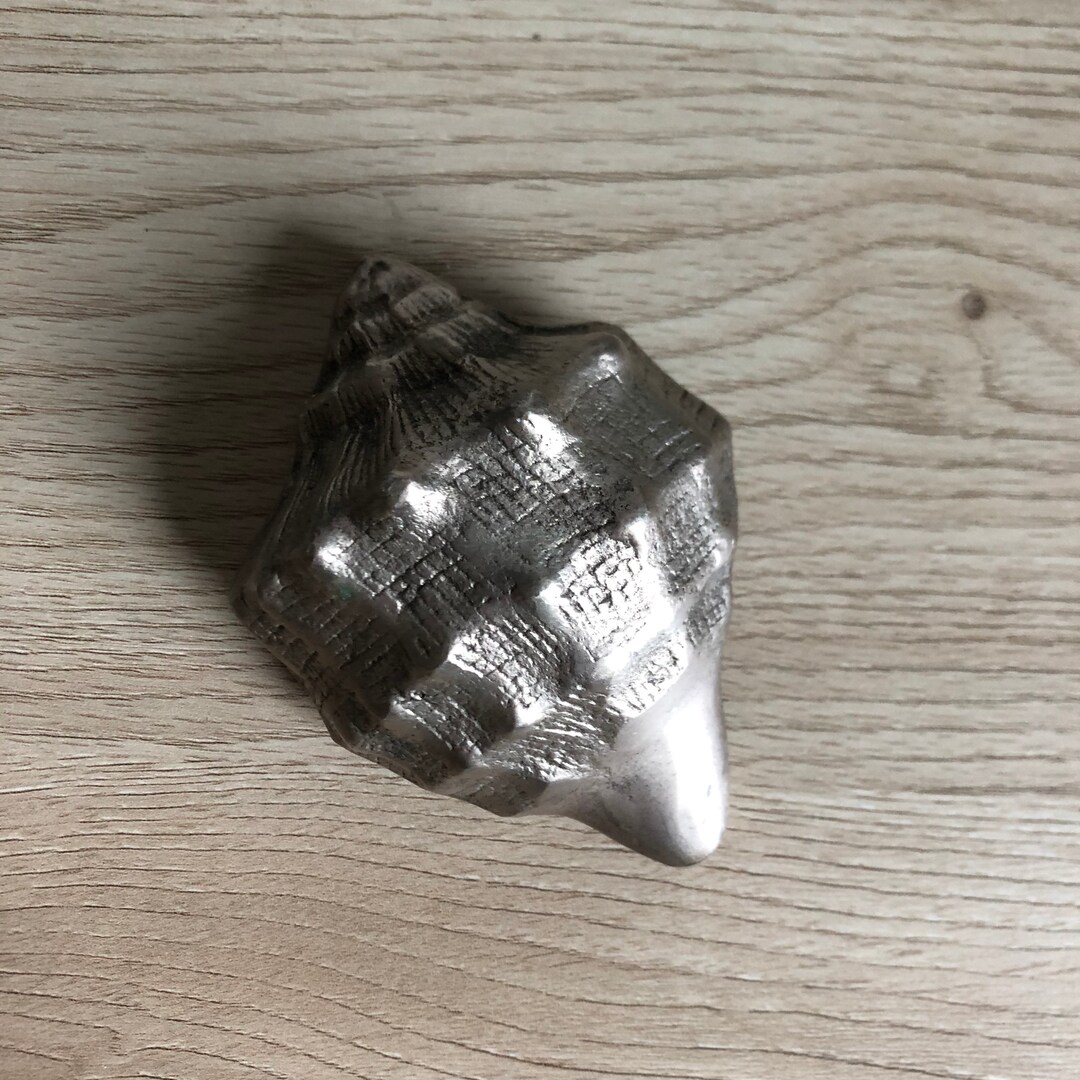 Vintage Metal Seashell 1970s Beach Decor and Paper Weight - Etsy
