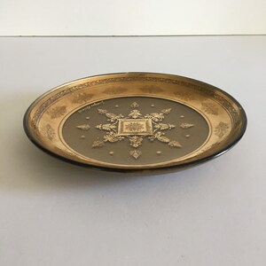 Vintage Gold Ornate Decorative Plate - 1960s Boho Decor - Etsy