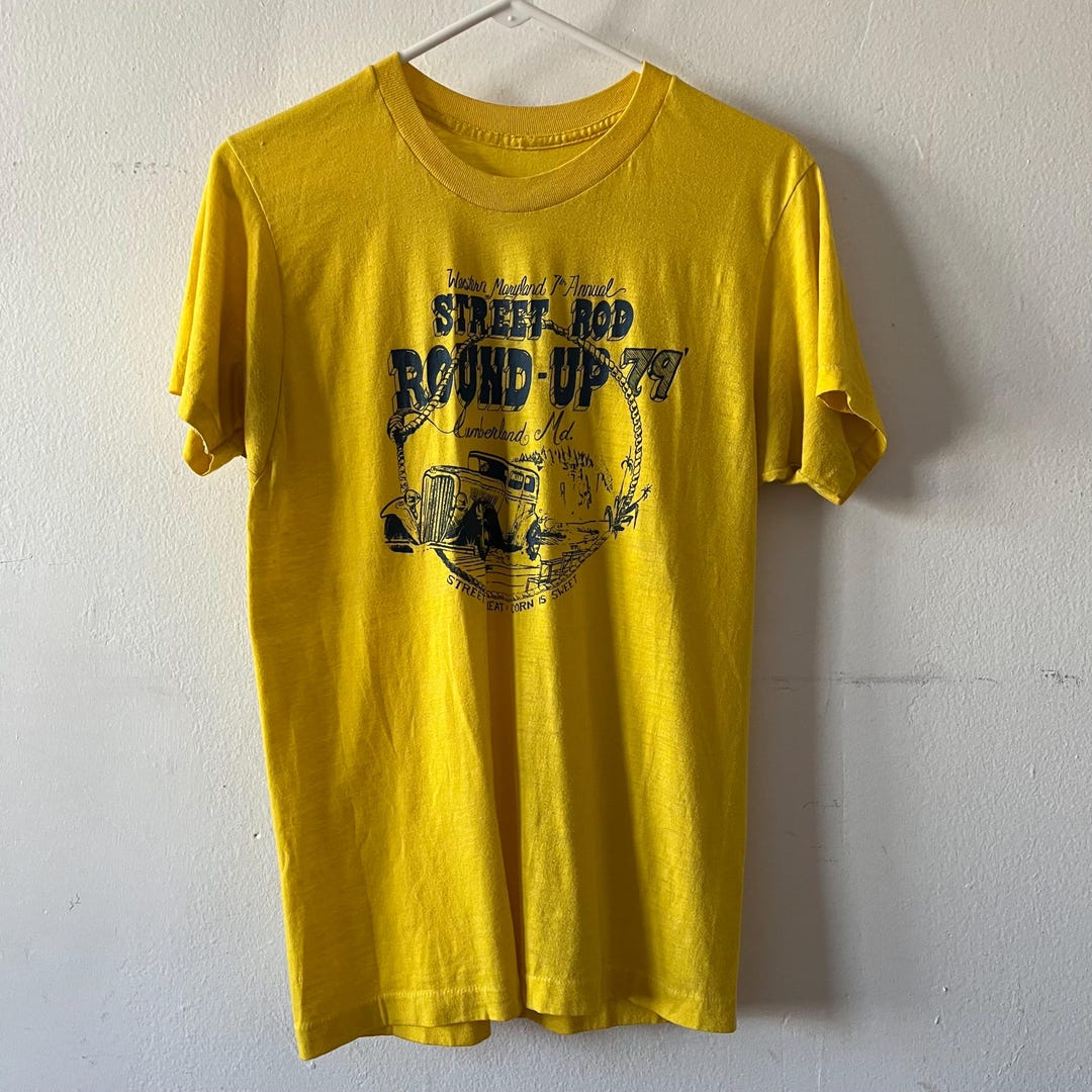 Vintage 1979 Street Rod Round-up T-shirt, Western Maryland 7th Annual ...
