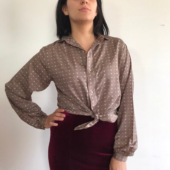 Vintage Down Blouse Desus Blouses|women's Cotton Striped Stand Collar