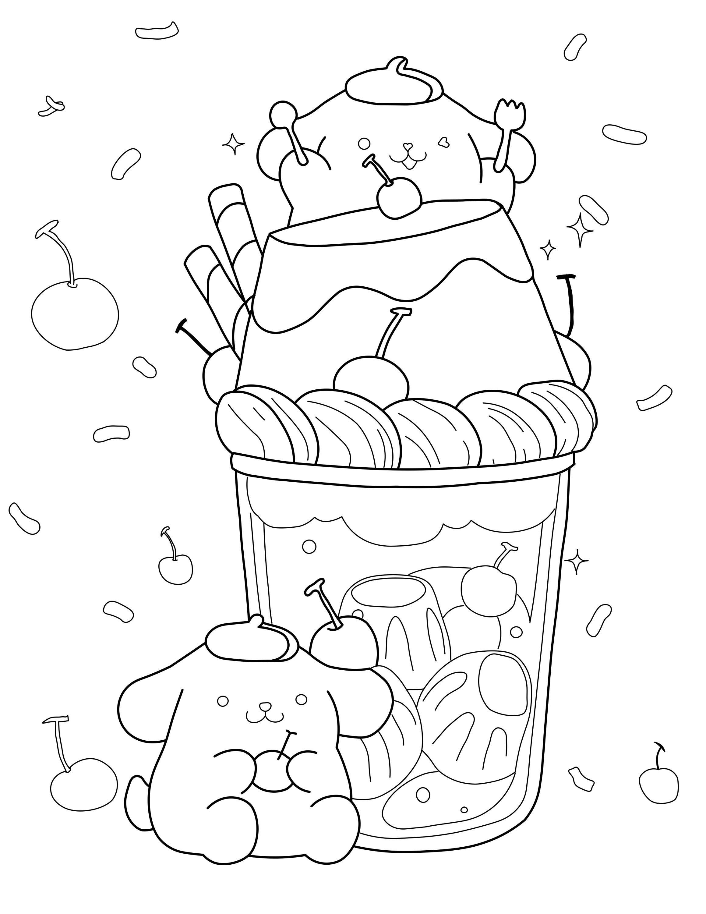 Cute Mini Figures Coloring Pages - Etsy