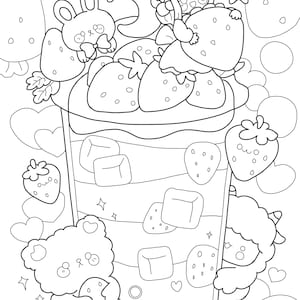 Cute Mini Figures Coloring Pages - Etsy