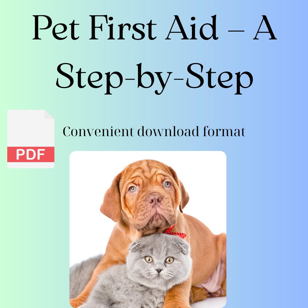 Pet First Aid Guide – Vet-approved Emergency Handbook for Dogs & Cats ...