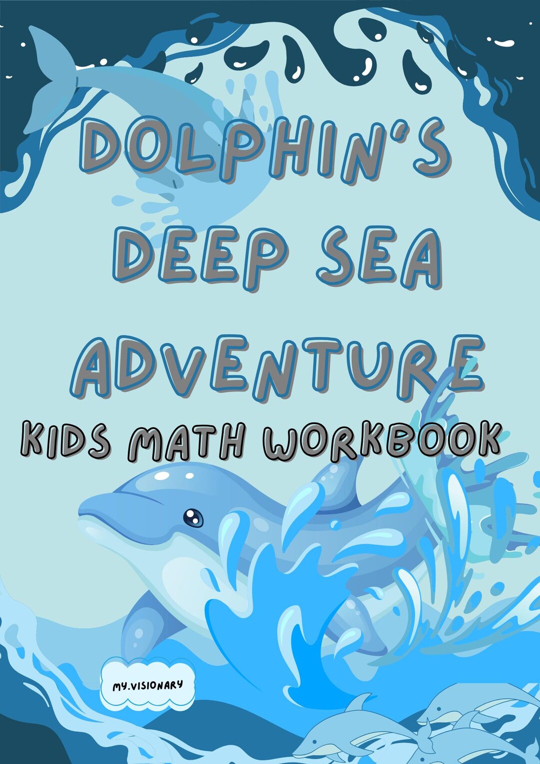 Dolphin Deep Sea Adventure Kids Math Workbook - Etsy