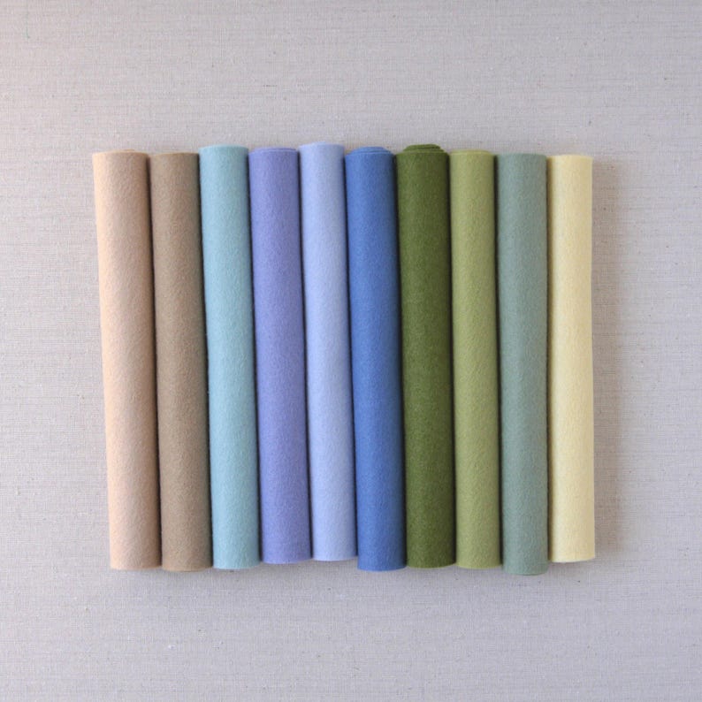 Fern Wool Blend Felt // Sheets // Yards // Threads // Felt Crafts, Felt ...