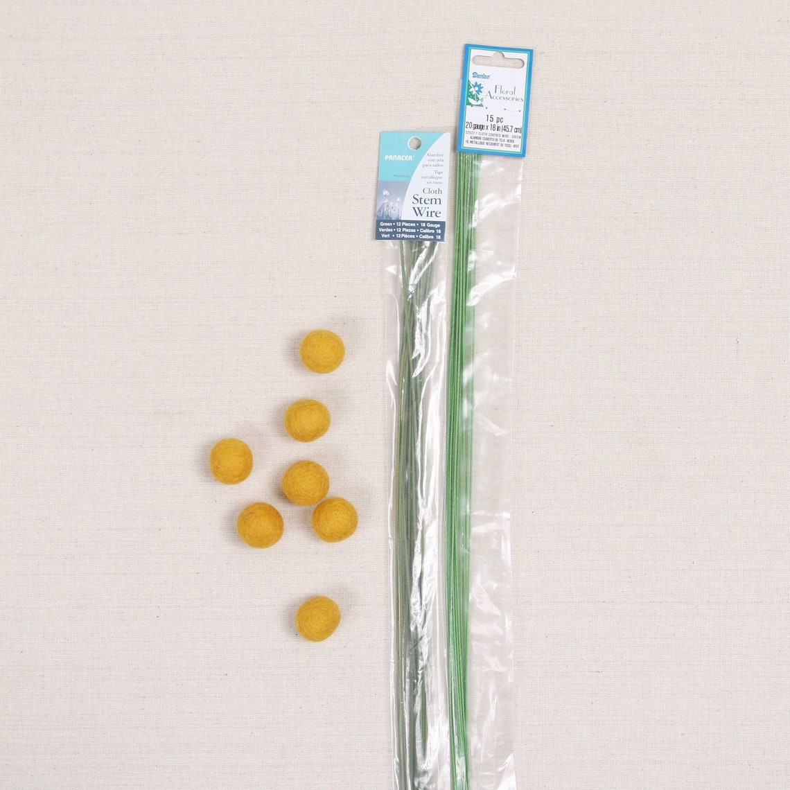 Wire Stems // Felt and Craft Supplies // Floral Stems Felt | Etsy