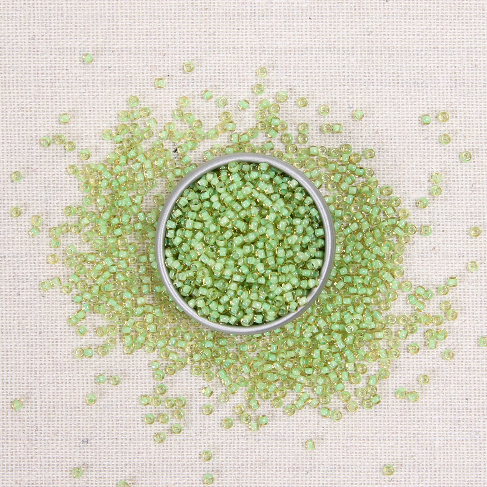 Sequins & Beads // Clover Metallic Sequins Clover Seed Beads - Etsy
