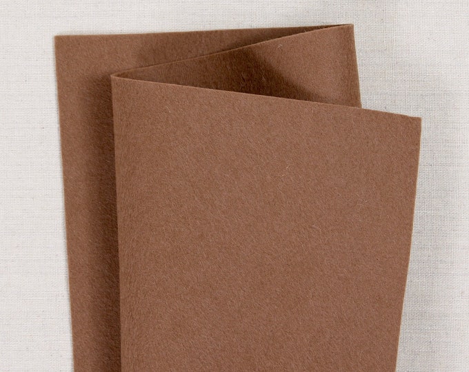 Cocoa 100% Wool Felt // Pure Merino Wool Felt Sheets // Bellwether ...