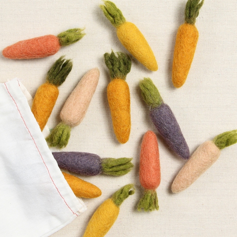 Felt Wool Carrots - Etsy