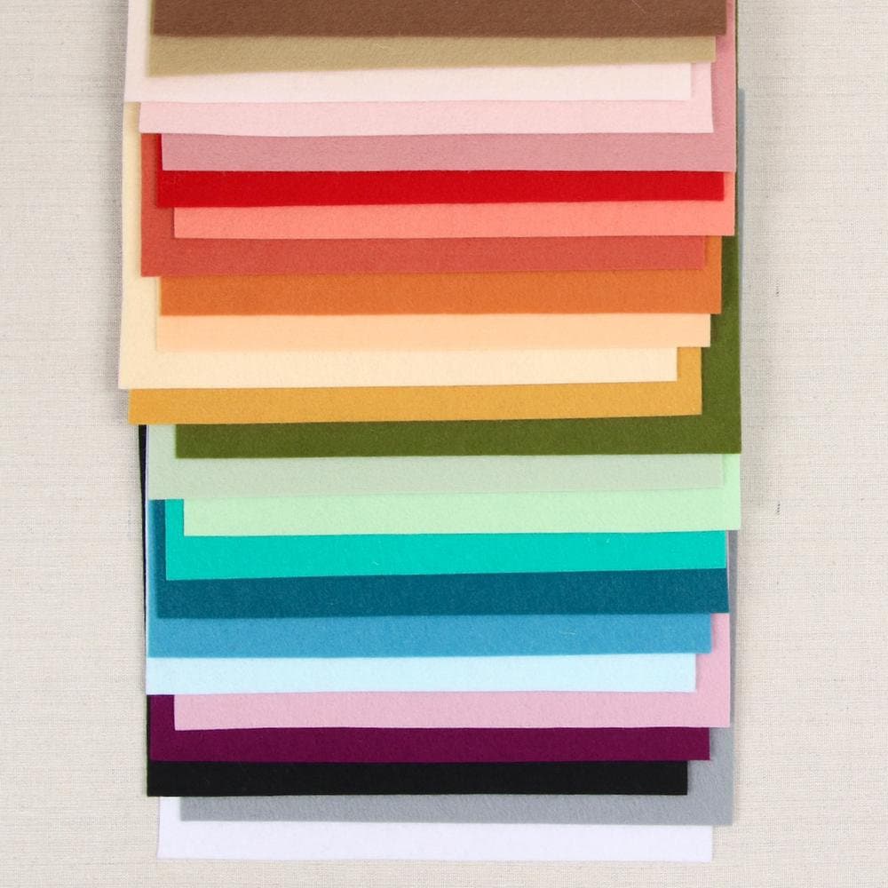 Wool Felt Swatch Chart // Bellwether // Color Samples Felt | Etsy