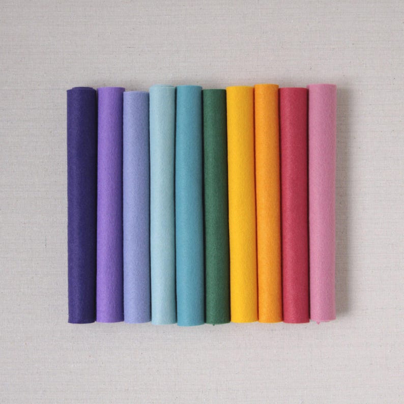 Golden Wool Blend Felt // Sheets // Yards // Threads // Felt Crafts ...