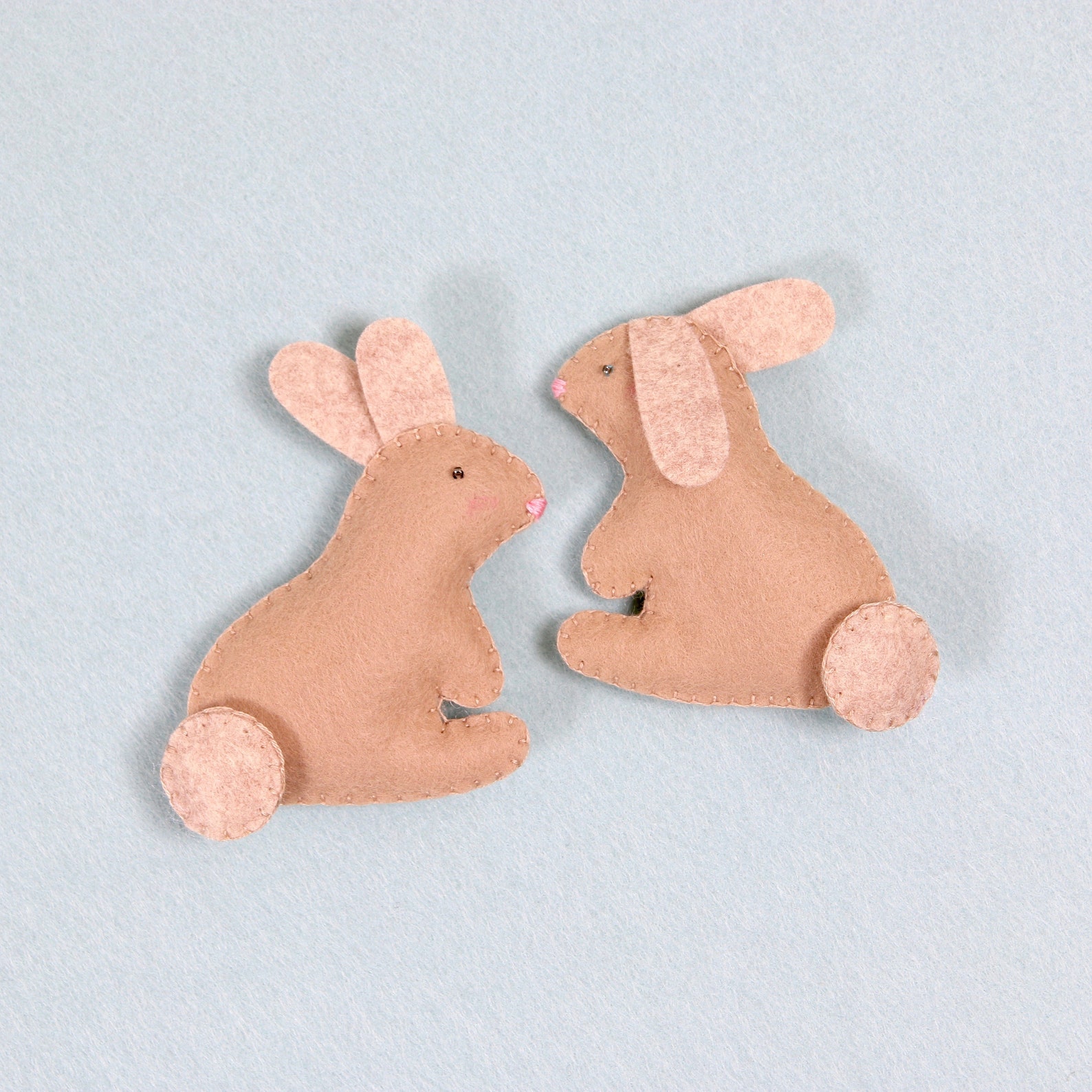 Felt-fetti Bunny, Die Cut Shapes // Felt-fetti by Benzie // Wool Blend ...