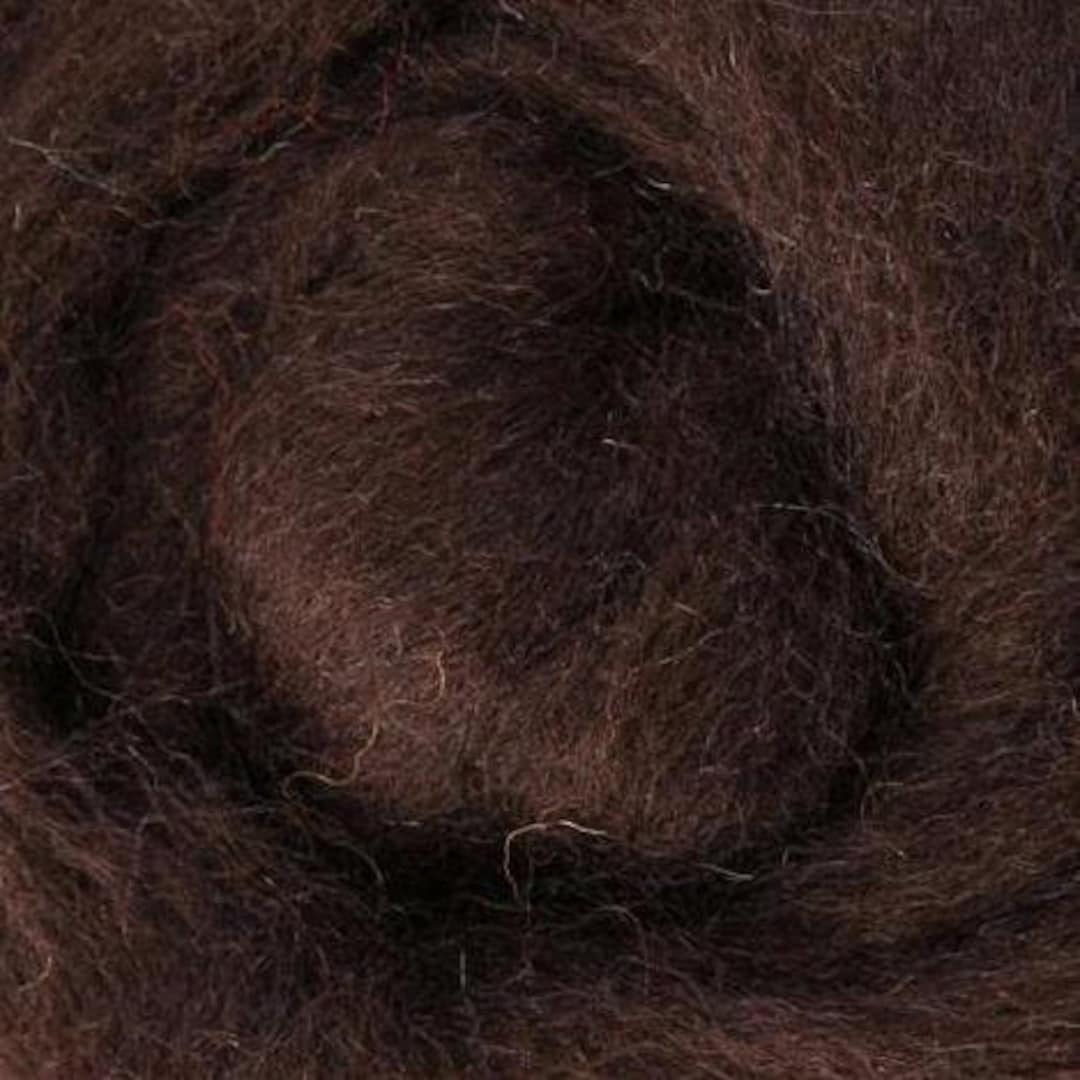 Wool Roving // Chocolate Corriedale Roving // Brown Roving, Wet and ...