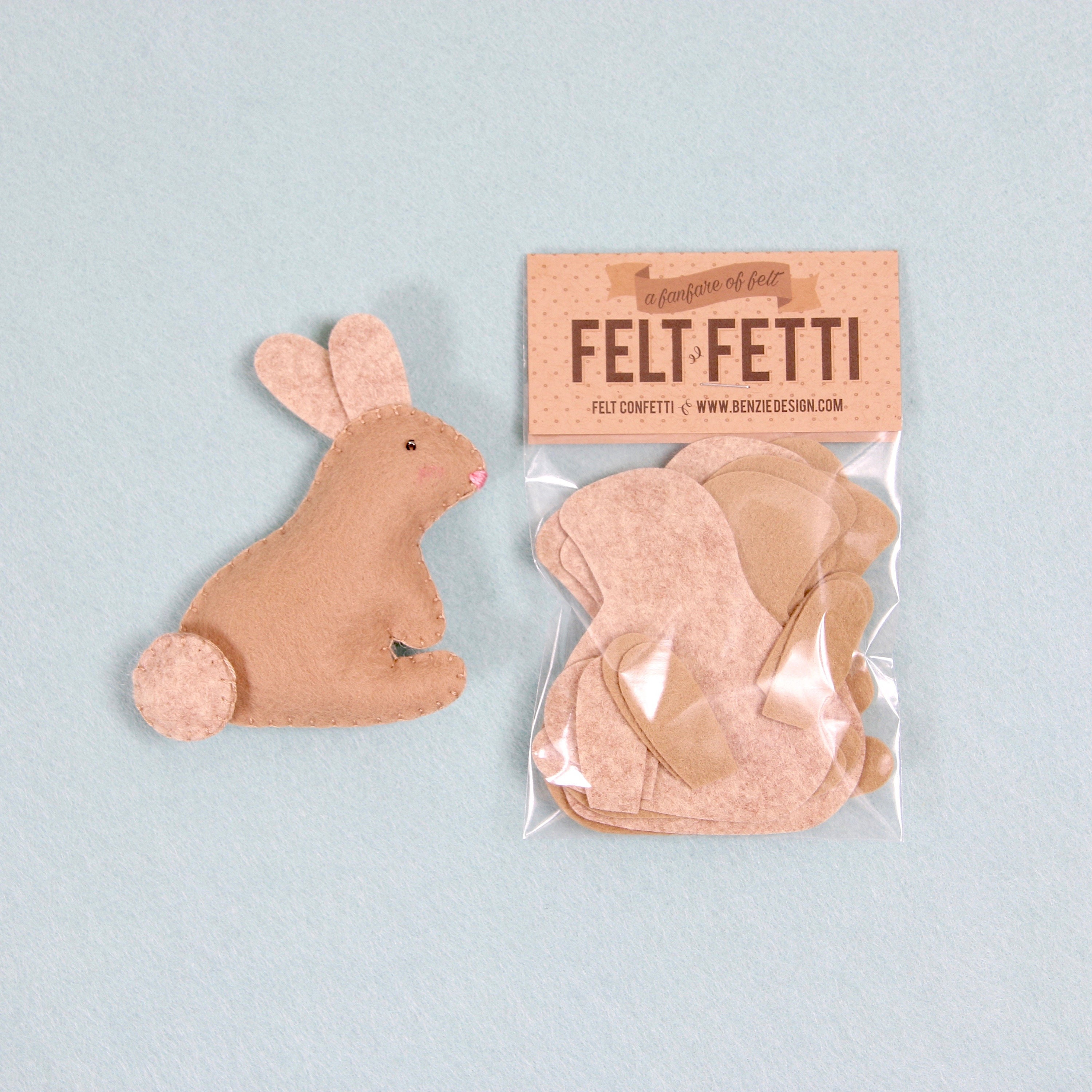 Felt-fetti Bunny Die Cut Shapes // Felt-fetti by Benzie // - Etsy