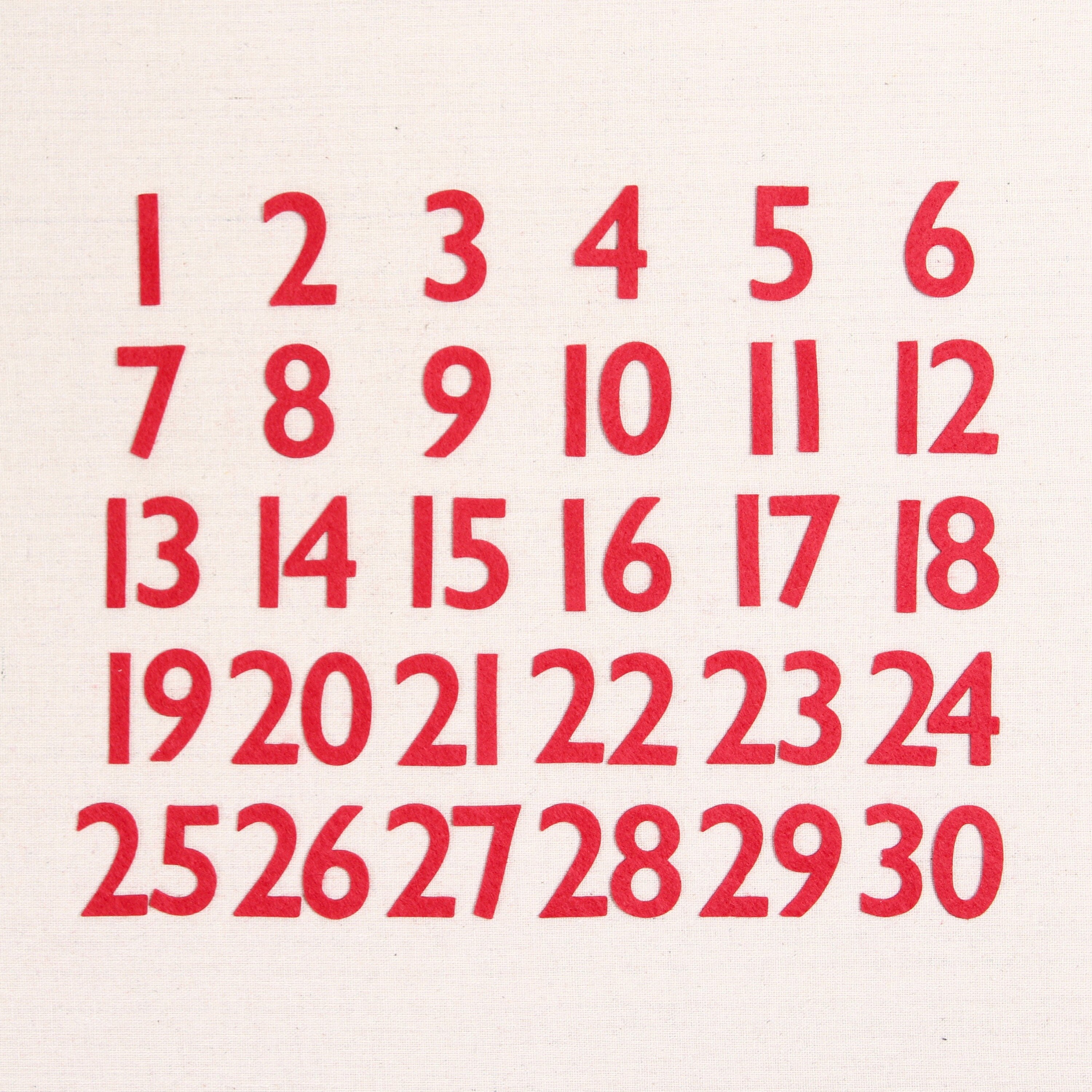 Felt-fetti, Countdown Numbers, Die Cut Numbers // Felt-fetti by Benzie ...