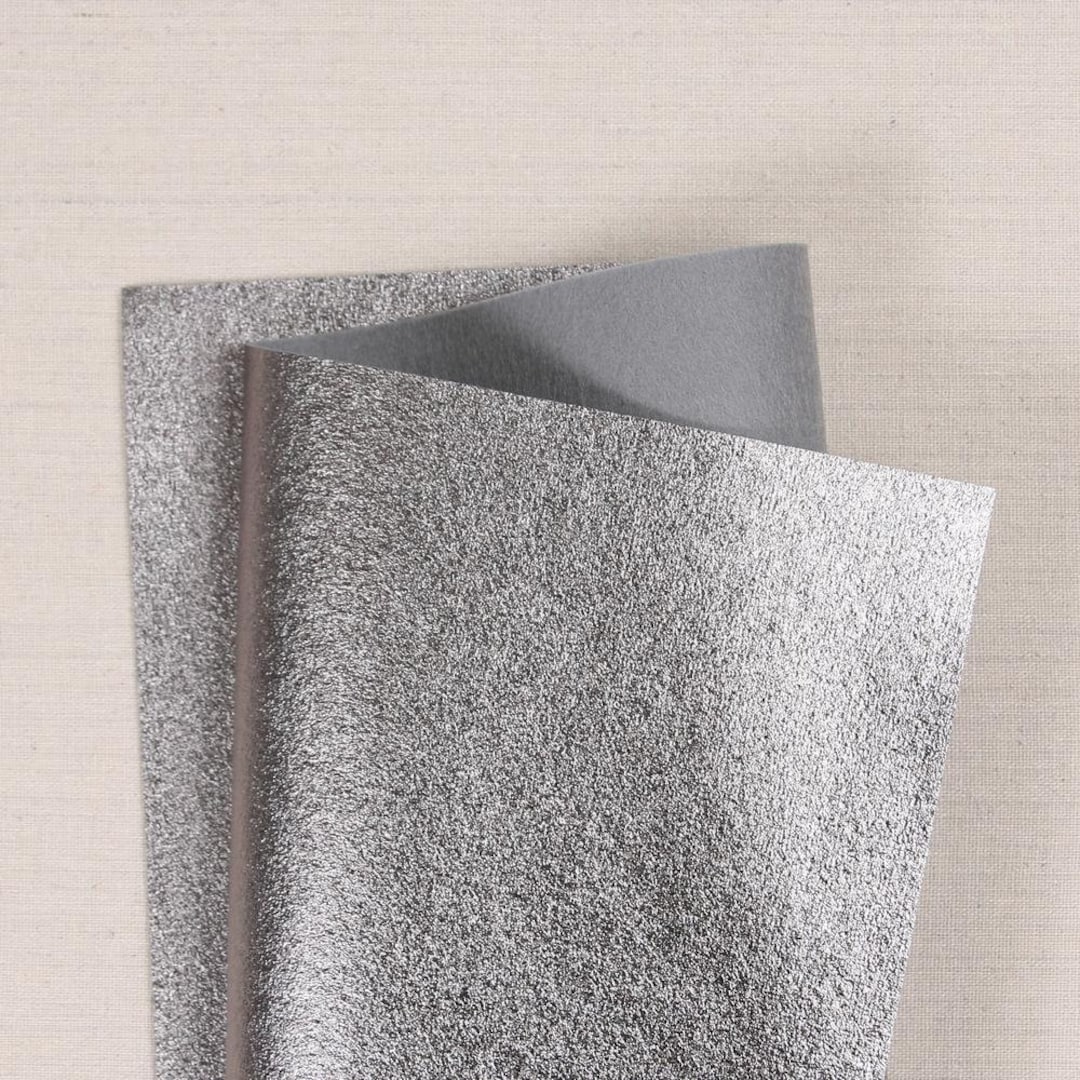 Metallic Felt // Steel // Bellwether, 9x12" Metallic Felt Sheet, Benzie ...