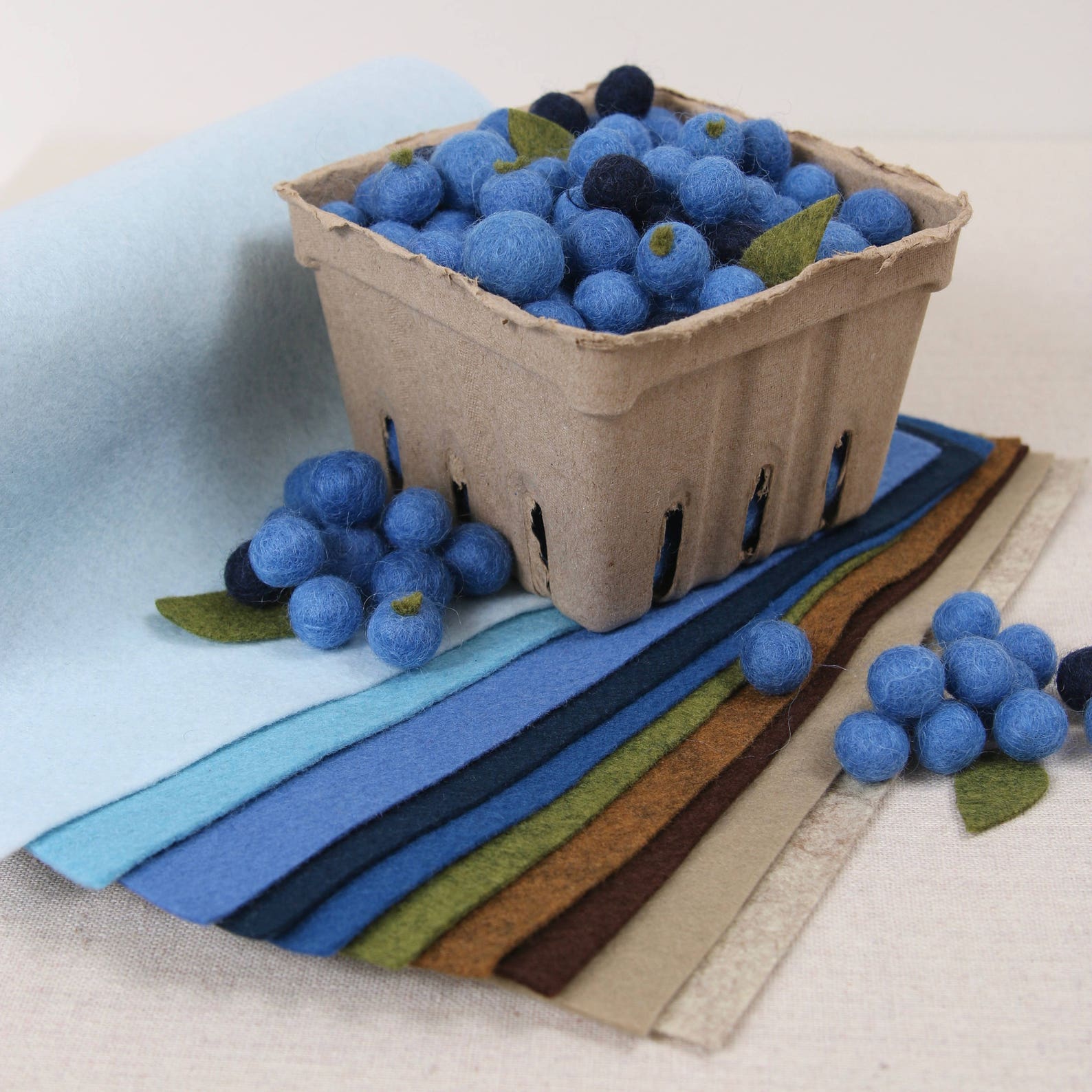 Wool Felt // Blueberry Hill // 10 9x12 12x18 Wool Felt Sheets - Etsy