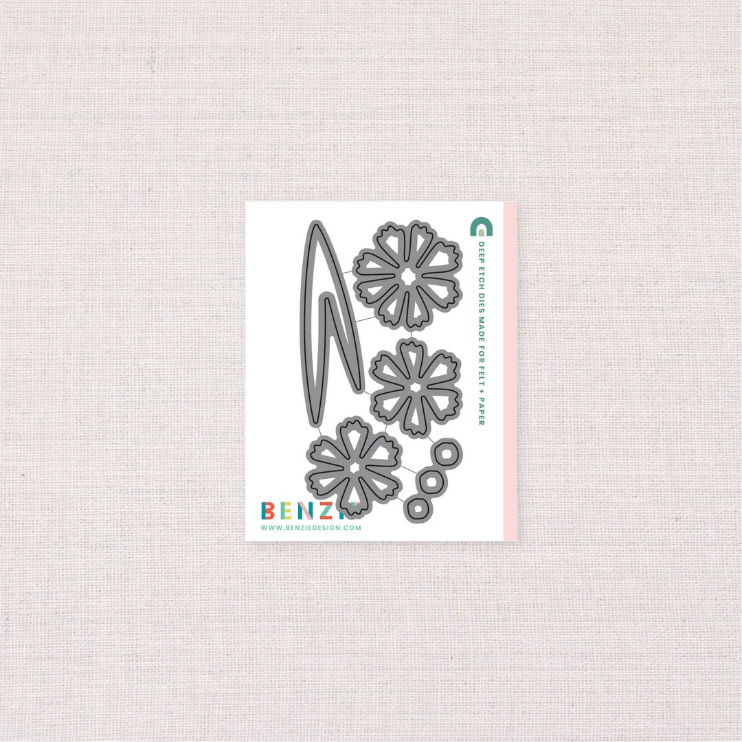 Deep Etch Dies // Coreopsis Flower // Die Cutting, Felt Stitching ...