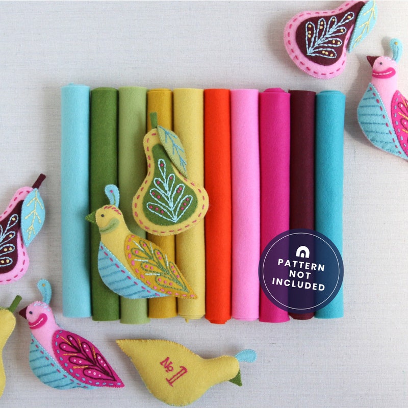 Felt Ornaments Partridge - Etsy