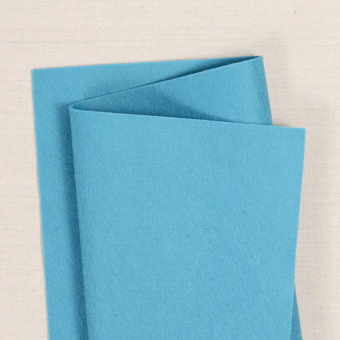 Cerulean 100% Wool Felt // Pure Merino Wool Felt Sheets // Bellwether ...