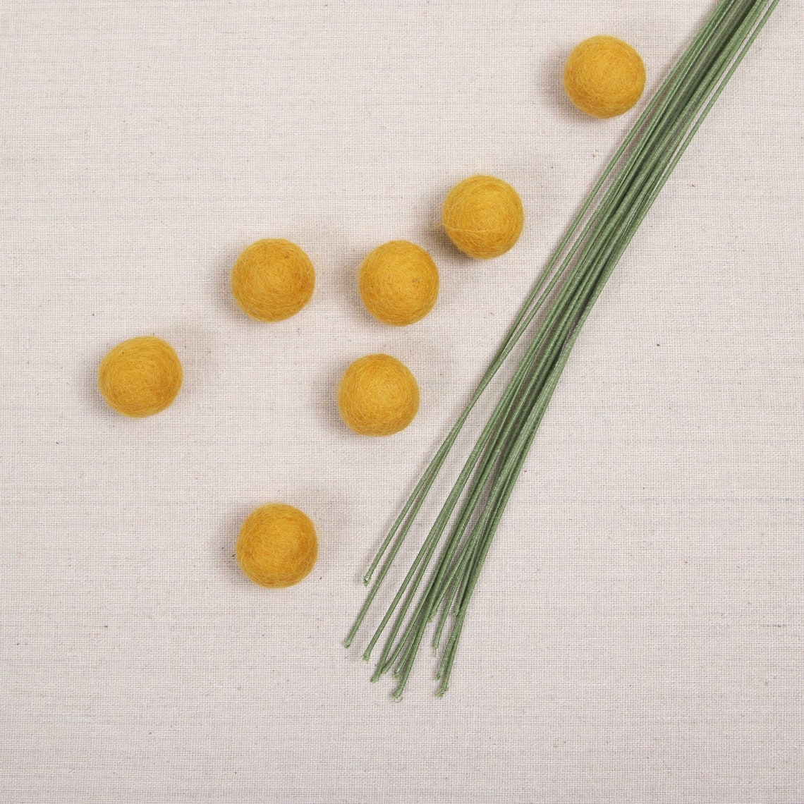 Wire Stems // Felt and Craft Supplies // Floral Stems Felt | Etsy