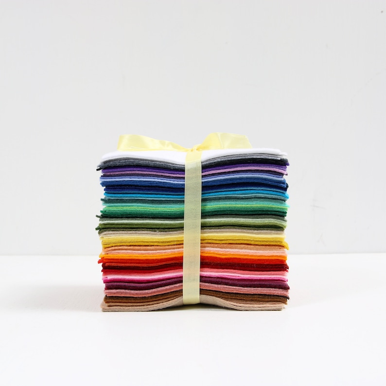 Wool Blend Felt Collection + Chart // 9x12 // Felt Patterns, Gifts for ...