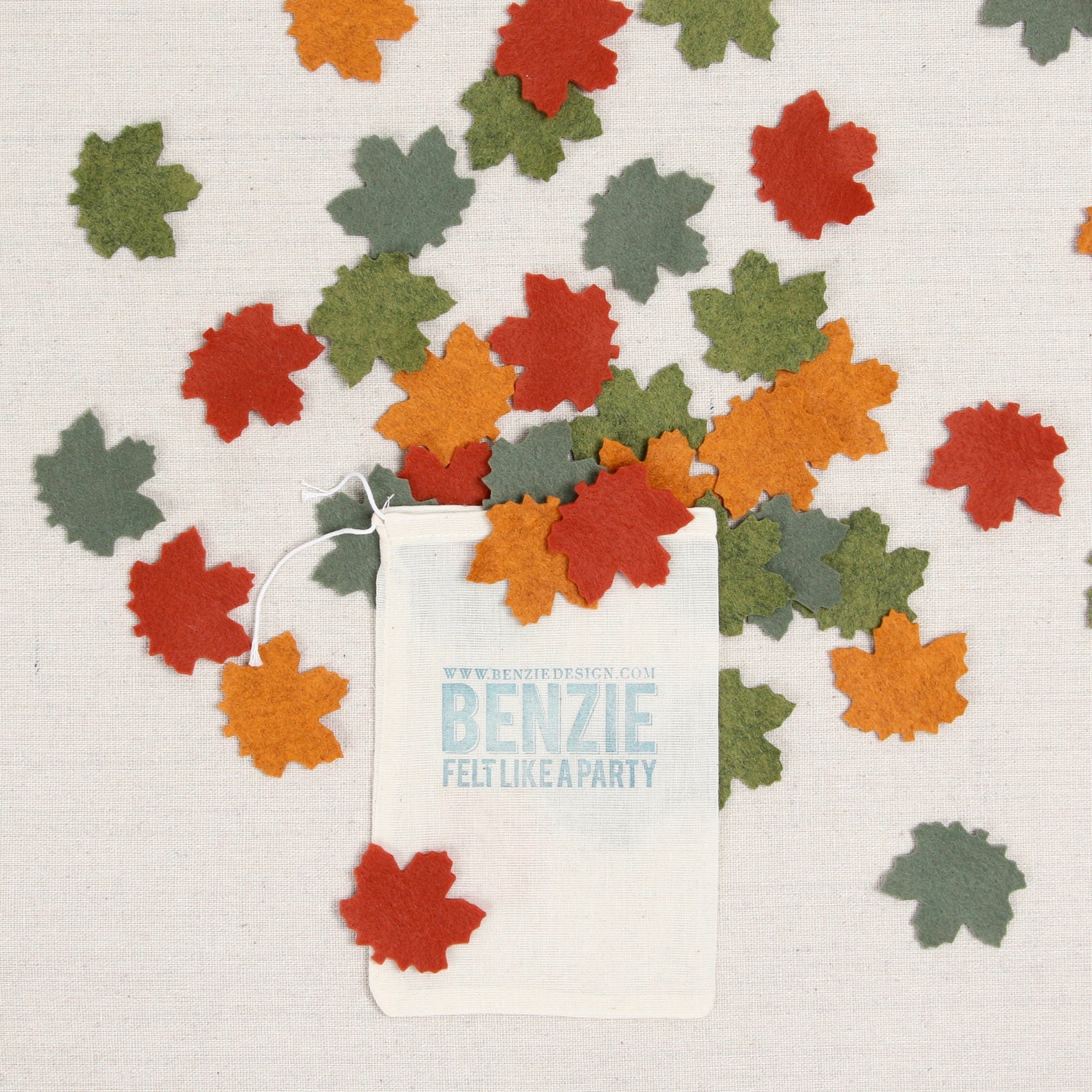 Felt-fetti Maple Leaves, Die Cut Shapes // Felt-fetti by Benzie // Wool ...
