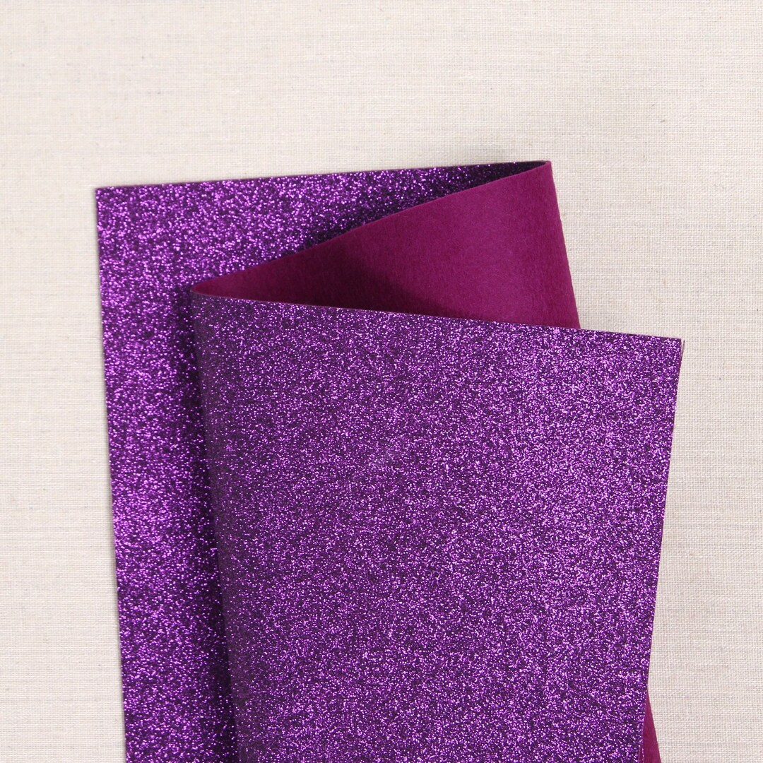 Glitter Felt // Malbec Purple // Bellwether, 9x12" Glitter Felt Sheets ...