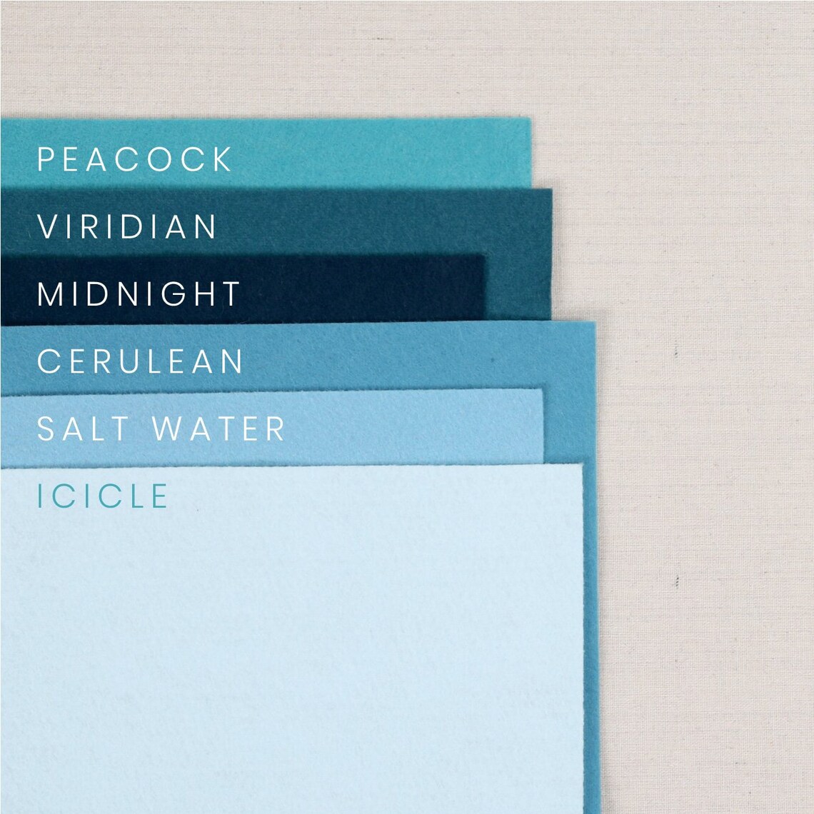 Cerulean 100% Wool Felt // Pure Merino Wool Felt Sheets // Bellwether ...