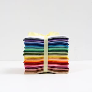 Wool Blend Felt Collection + Chart // 12x18 // Rainbow Fabric, Large ...