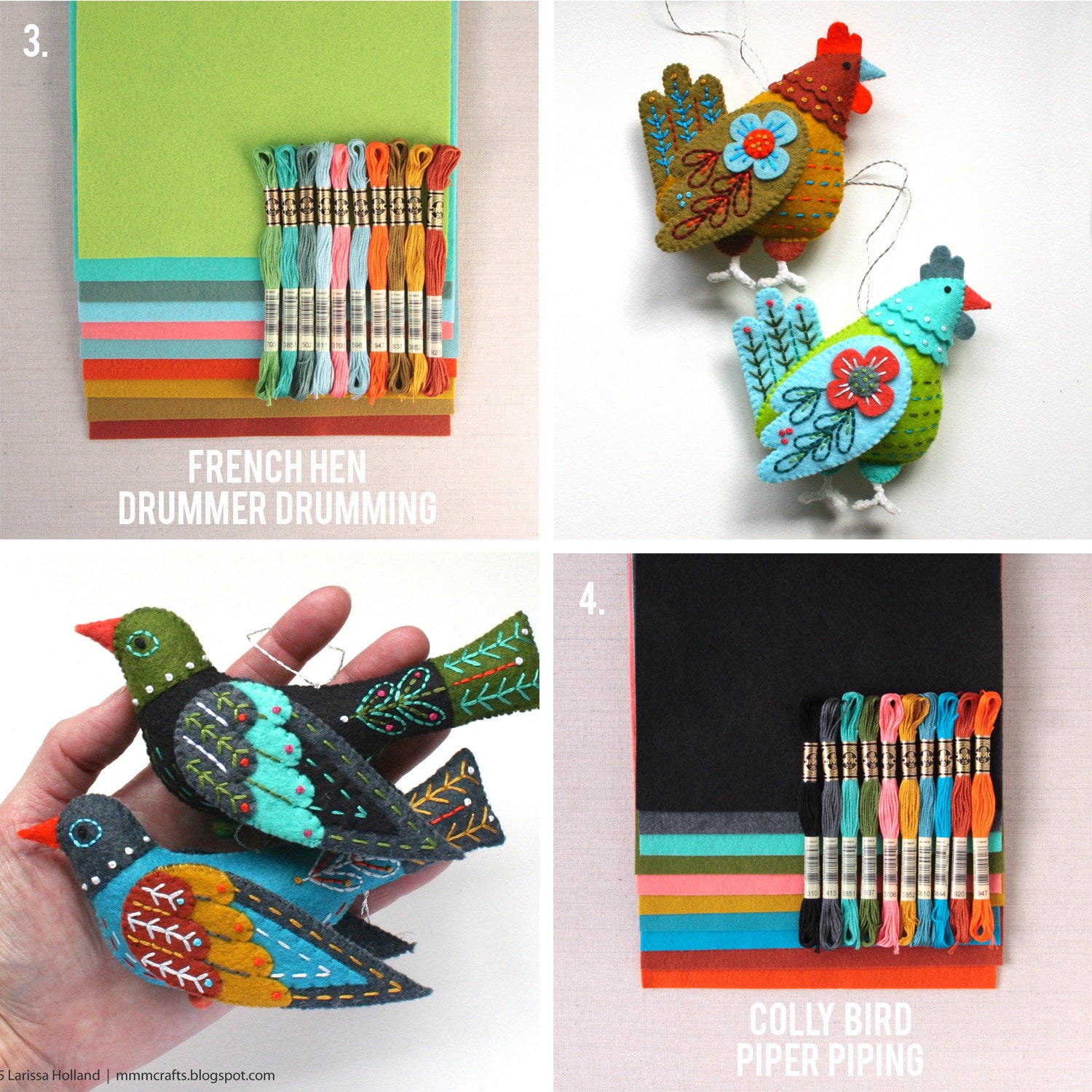 Mmmcrafts // Entire Twelve Days Ornaments Bundle // Wool Felt - Etsy UK