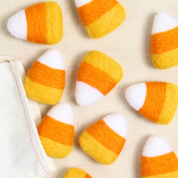 Felt Pom Poms Candy Corn - Etsy