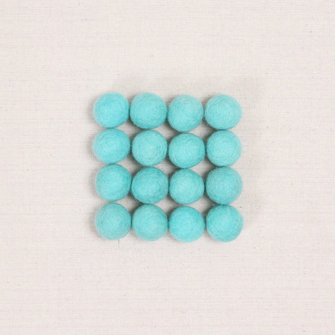 Felt Balls // Aqua //felt Pom, Pom Garland DIY, Felt Beads, Nursery ...