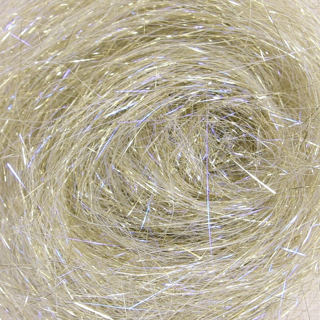 Gold Iridescent// Angelina Fiber // Wool Roving, Sparkly Fibers, Yarn ...