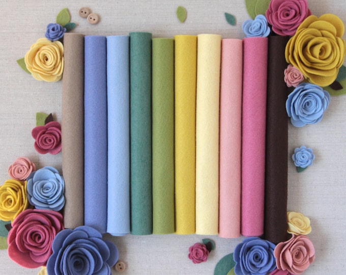 Wool Felt // Harvest Moon // Wool Felt Sheets, Fall Color Palette ...