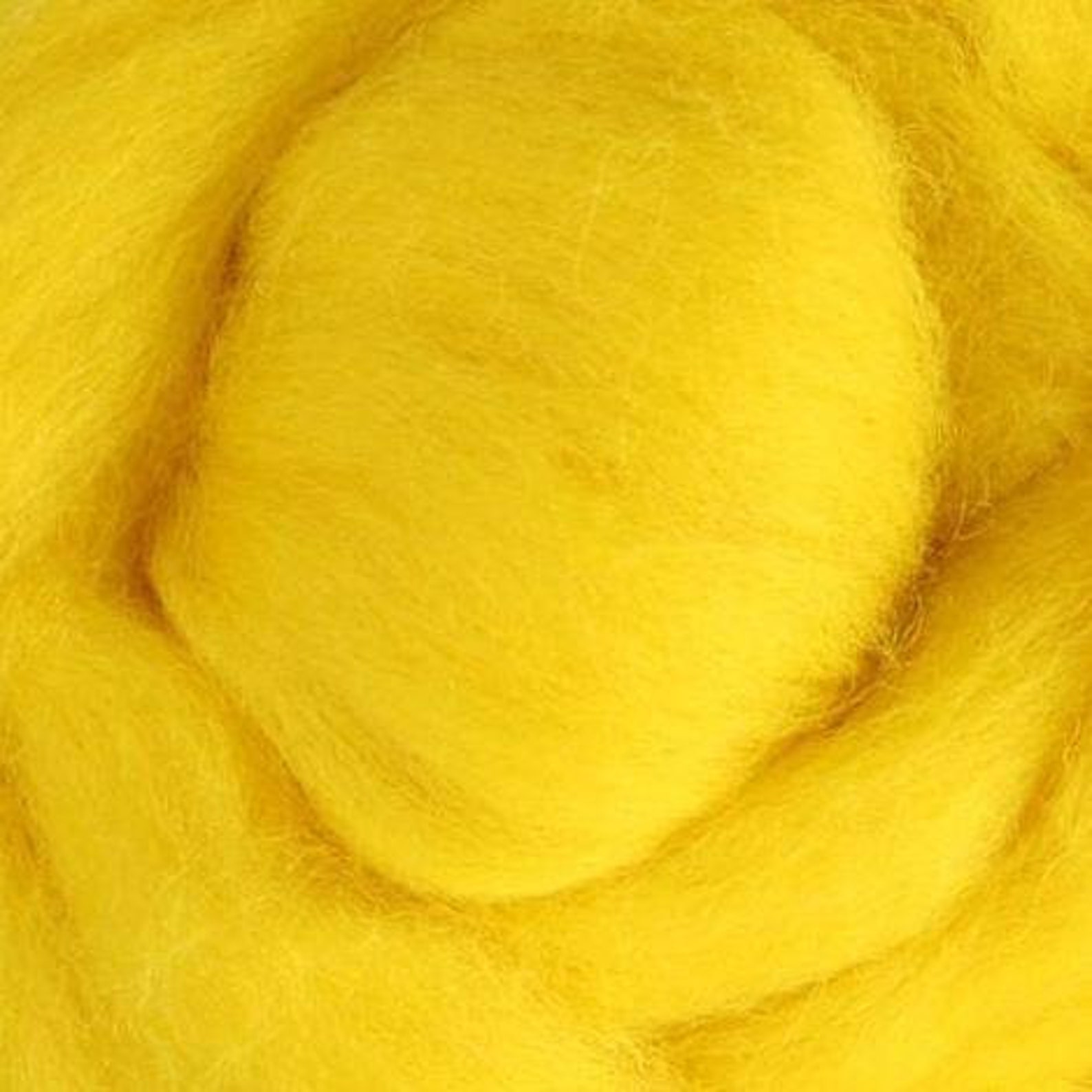 Wool Roving // Yellow Corriedale Roving // Bright Yellow Wool Roving ...