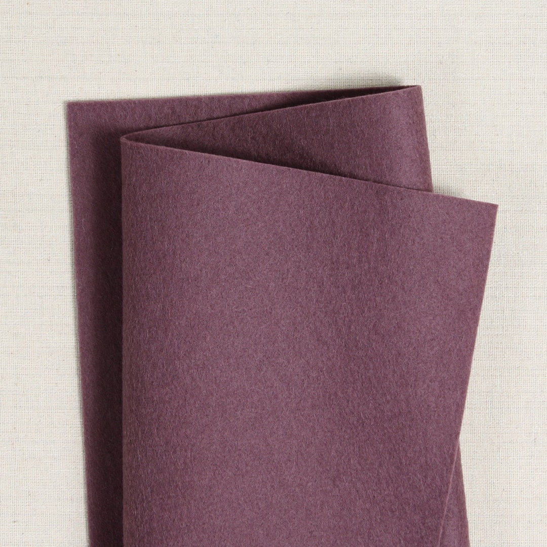 Fig Purple 100% Wool Felt // Pure Merino Wool Felt Sheets // Bellwether ...