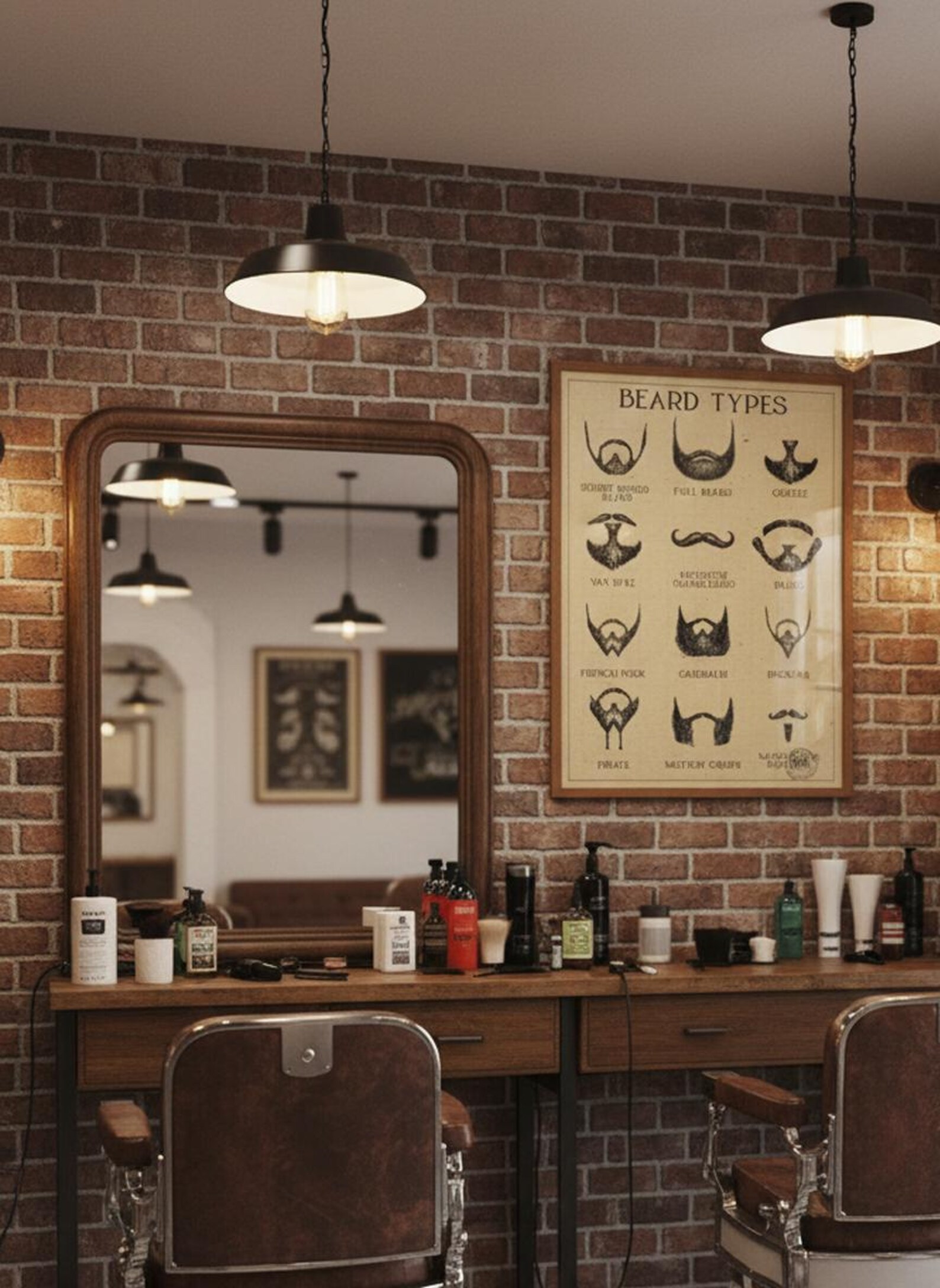 Beard Styles Patent Print | Barbershop Blueprint Wall Art | Grooming ...