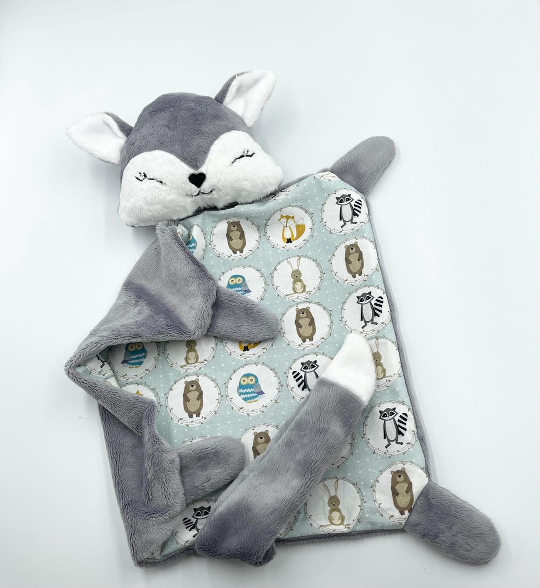 Fox Baby Lovey, Fox Plush, Baby Fox Security Blanket, Fox Plush ...