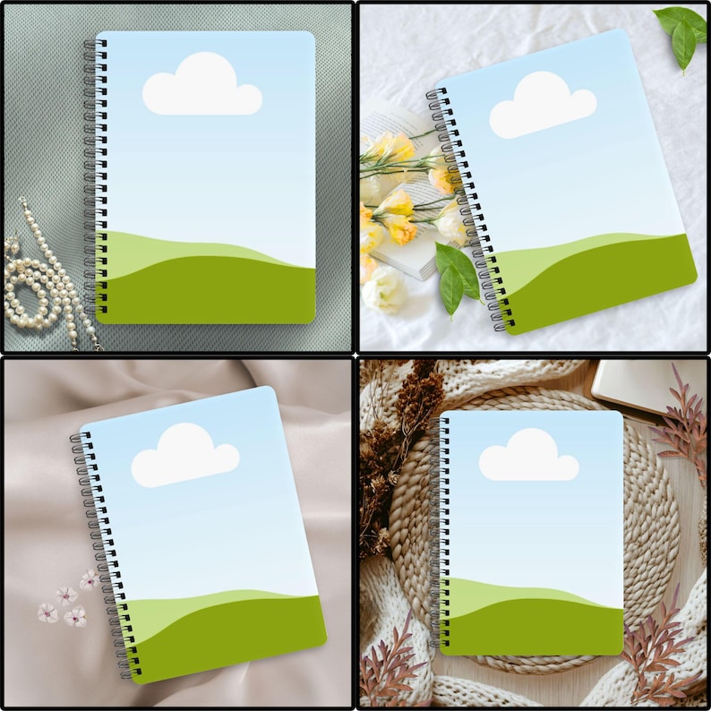50 Spiral Notebook Mockups | Canva Editable Templates (digital Download ...