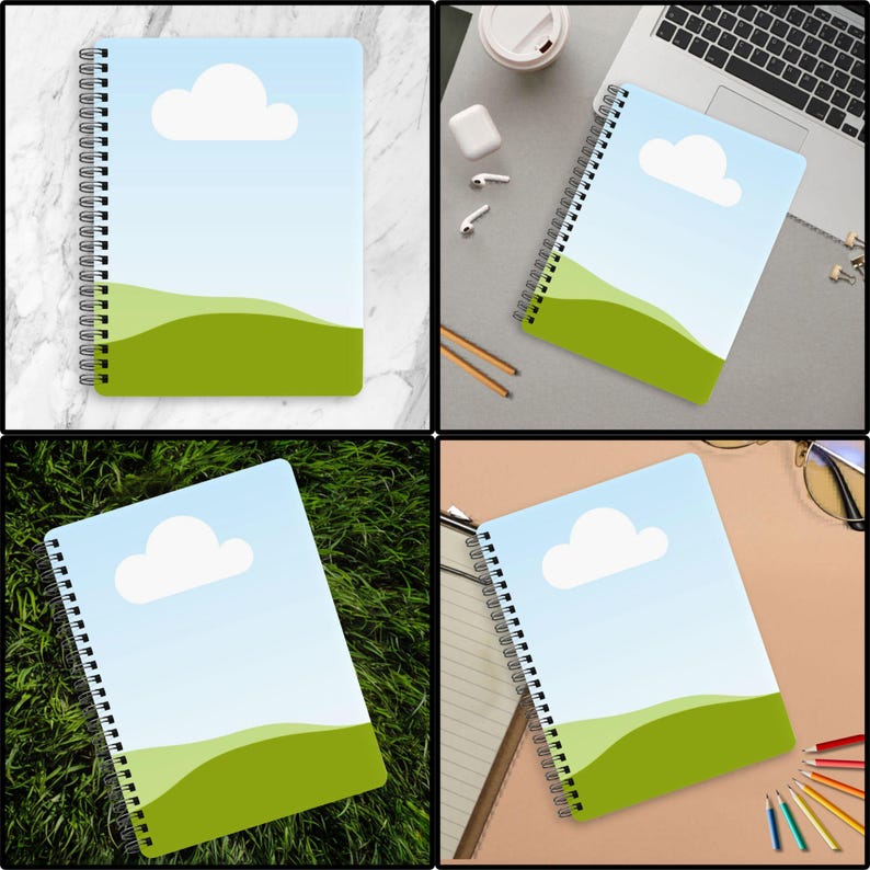 50 Spiral Notebook Mockups | Canva Editable Templates (digital Download ...
