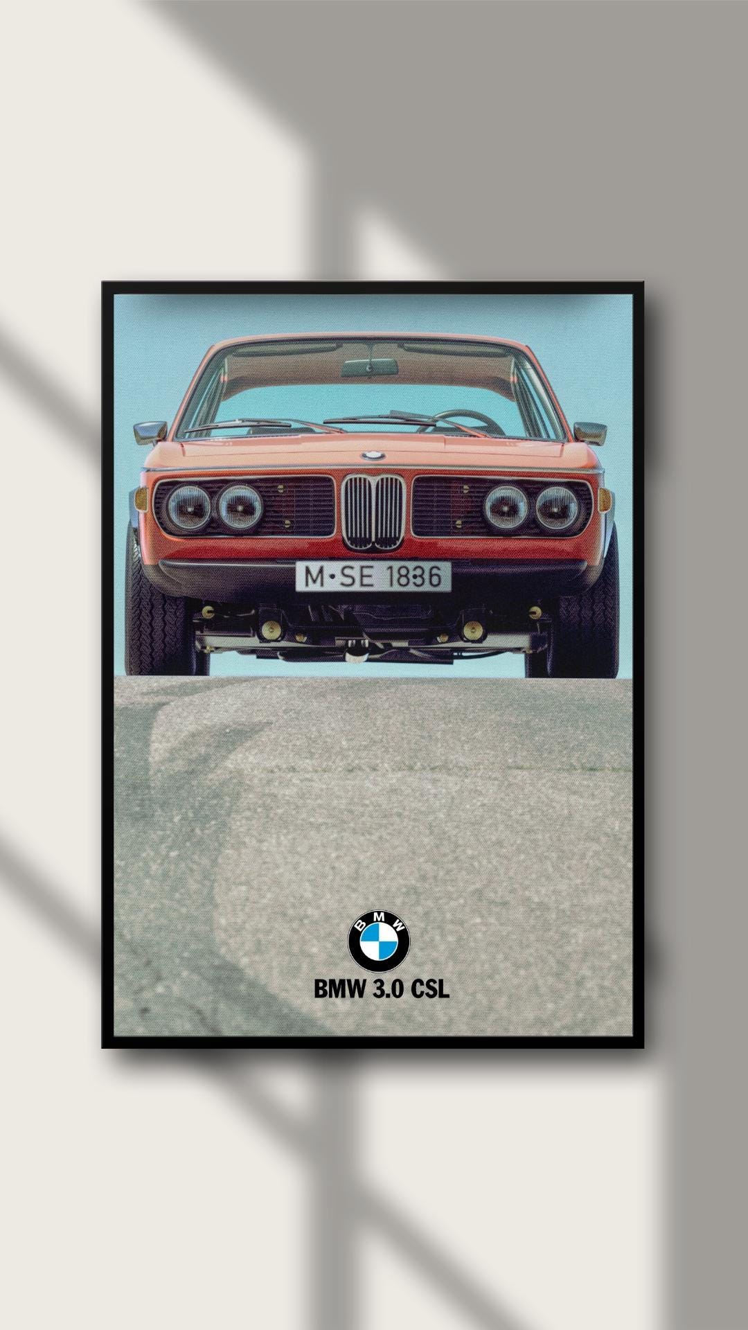 Poster Reproduction, BMW Race Car, Retro, HQ Wall Decor (unframed) - Etsy