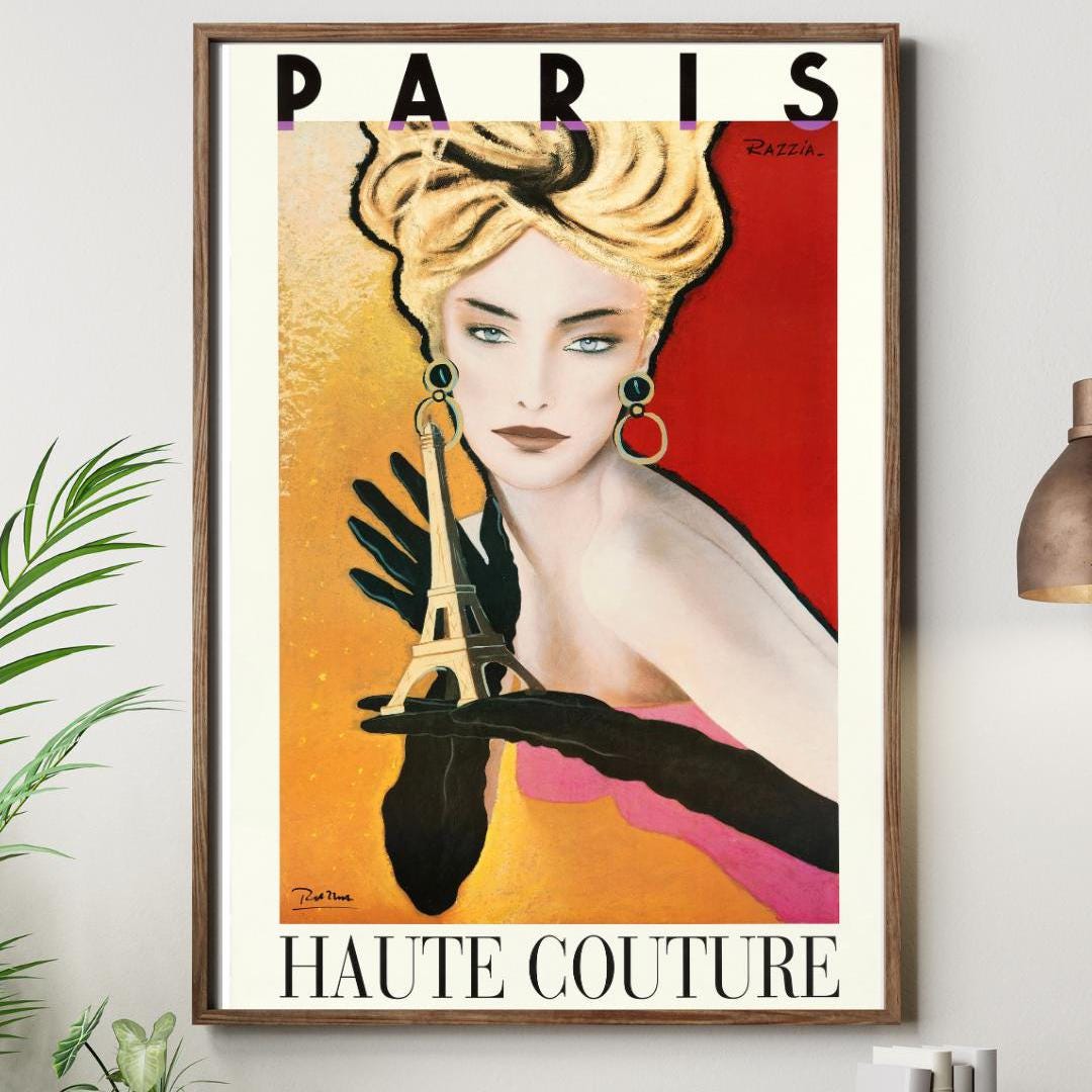 Poster Reproduction Movie Poster, PARIS Haute Couture, HQ Wall Decor ...