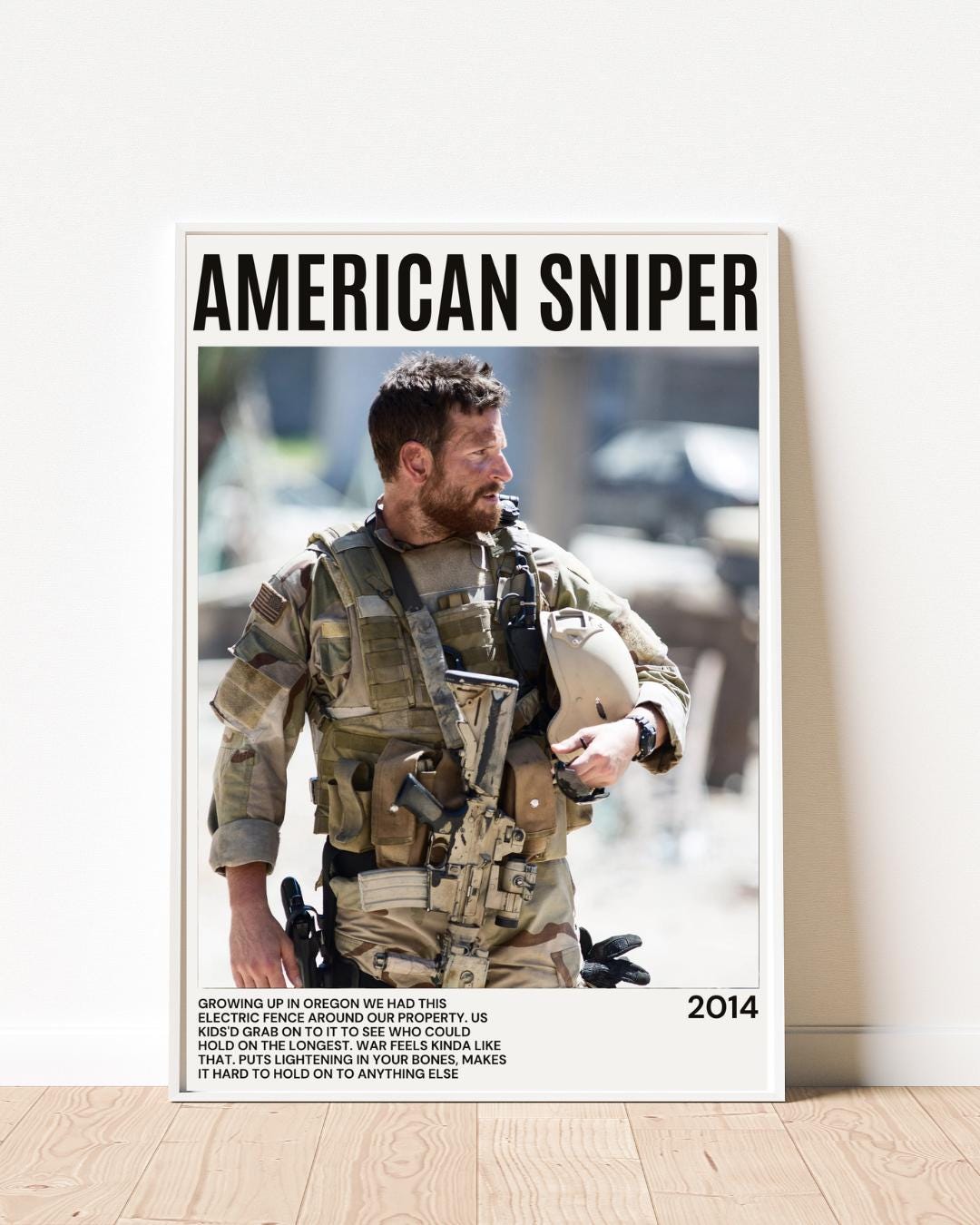 Poster Reproduction Movie Poster, AMERICAN SNIPER, HQ Wall Decor ...