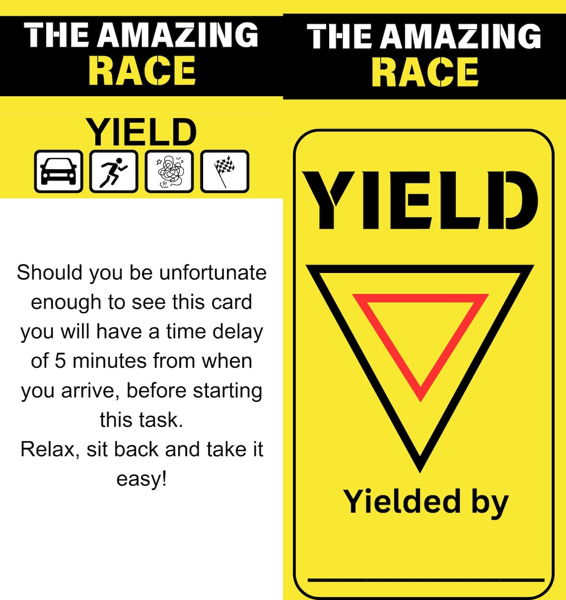 Amazing Race Clues. Printable Template. - Etsy