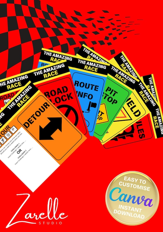 Printable Amazing Race Pit Stop