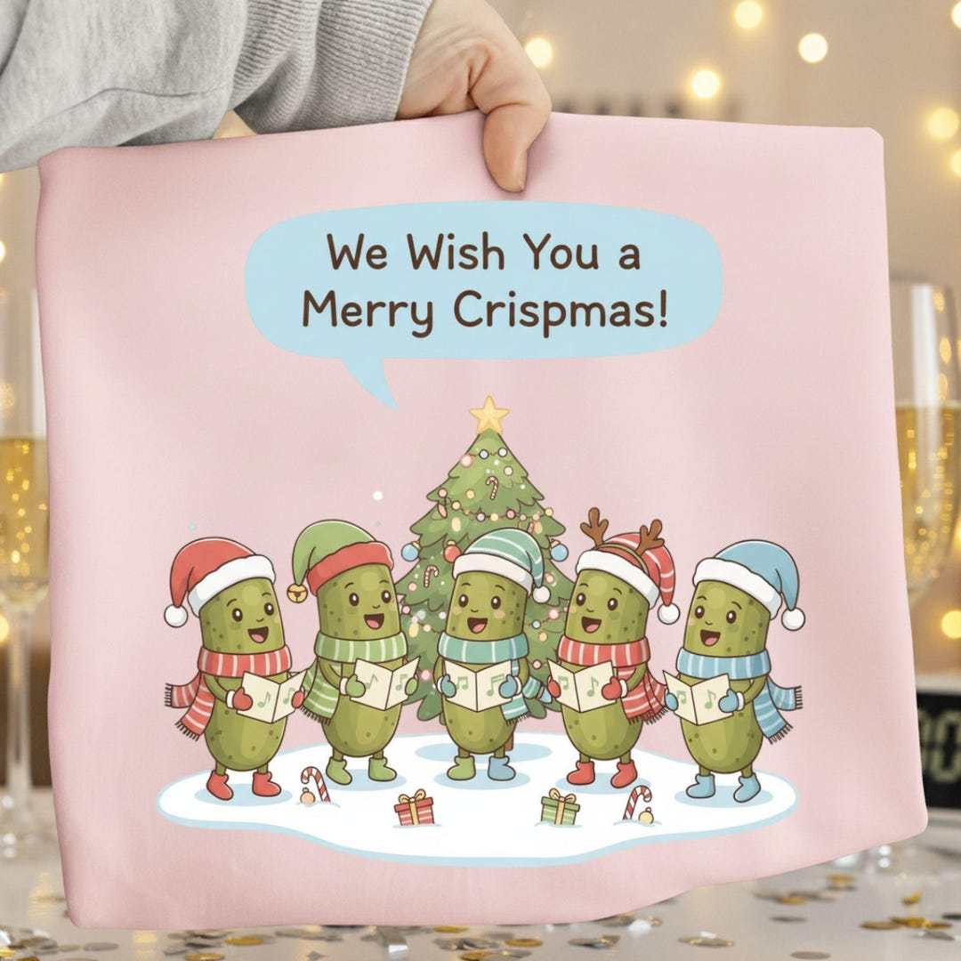Singing Pickles Christmas Clipart – Pastel Holiday PNG - Etsy